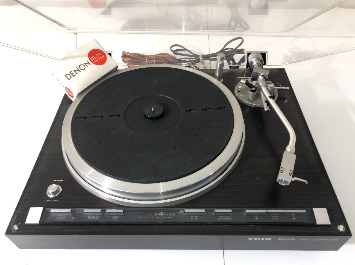 【やや傷や汚れあり】【ジャンク】TRIO/トリオ DIRECT DRIVE ELECTRONIC FULLAUTO TURNTABLE フル ...