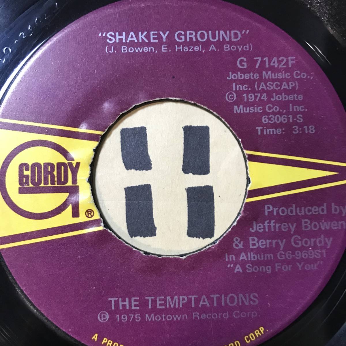 【目立った傷や汚れなし】試聴 THE TEMPTATIONS SHAKEY GROUND 両面EX+ 特集モータウンの充実期の落札情報詳細 - ヤフオク落札価格検索 オークフリー