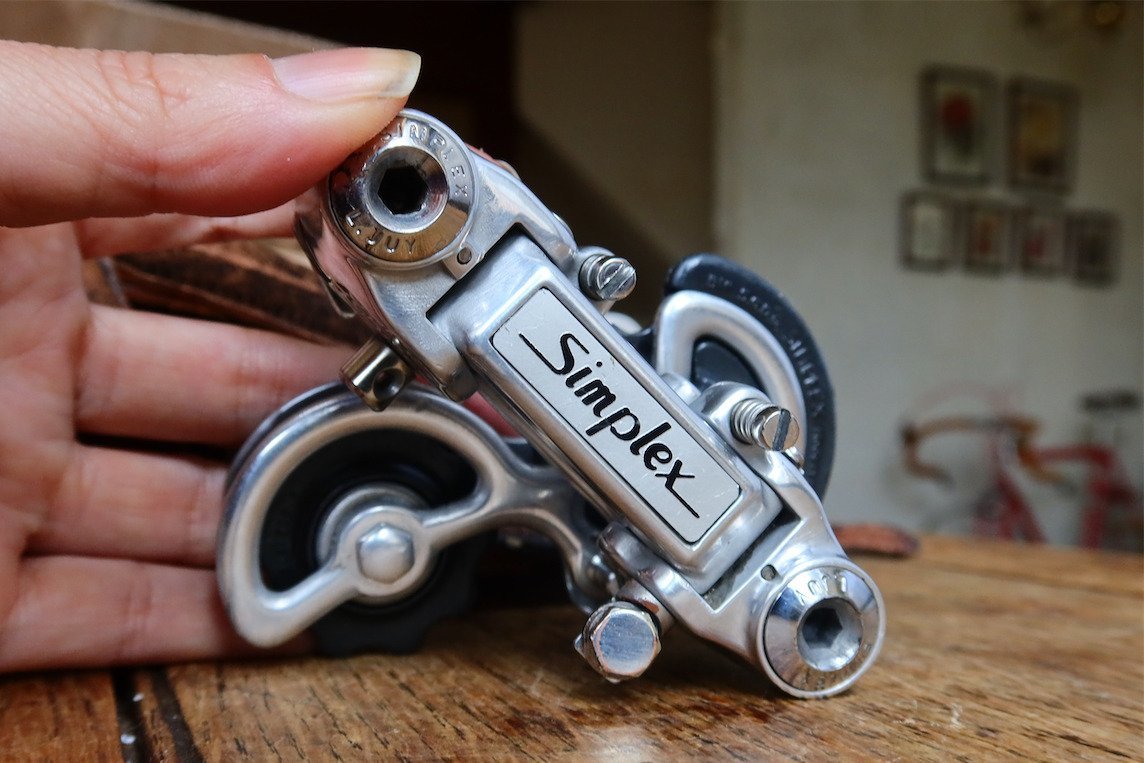 【やや傷や汚れあり】SIMPLEX SLJ FD 前変速機ディレイラー PEUGEOT GITANE MERCIER GRAND BOIS VITUS LOOK ALEX SiNGER ...