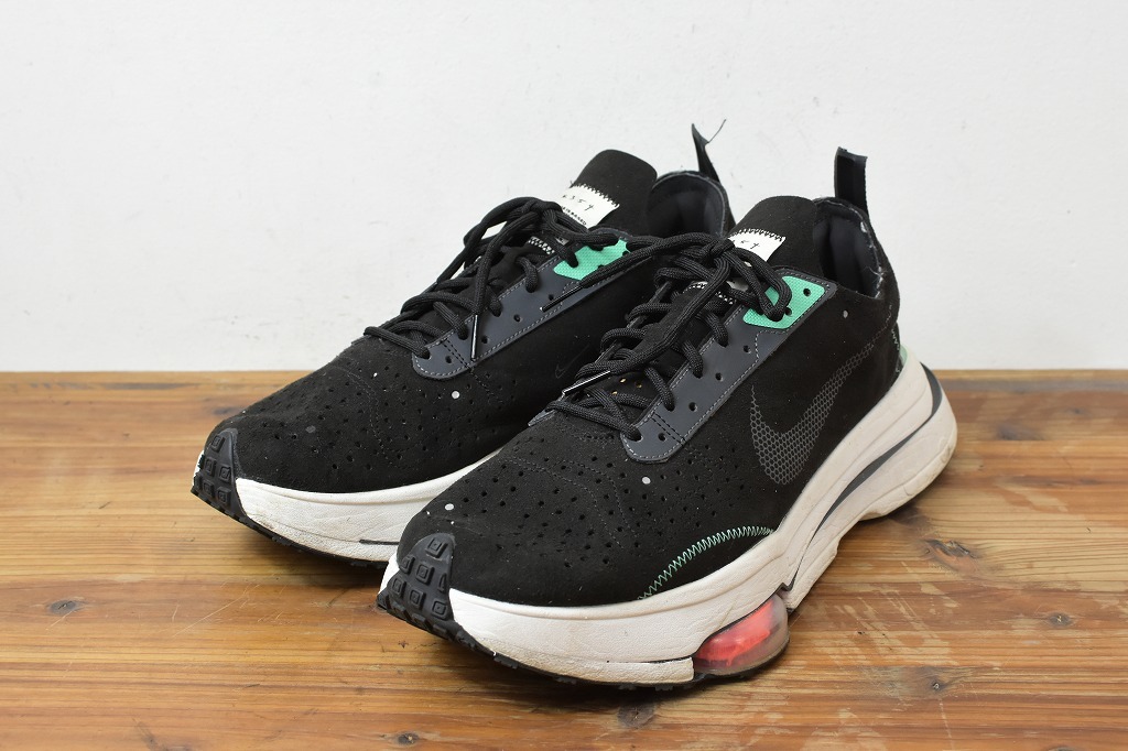 【やや傷や汚れあり】10523 NIKE ナイキ AIR ZOOM-TYPE N.354 BLACK/SUMMIT WHITE/MENTA/ORANGE TRANS. 厚底 ダッド スニーカー ...