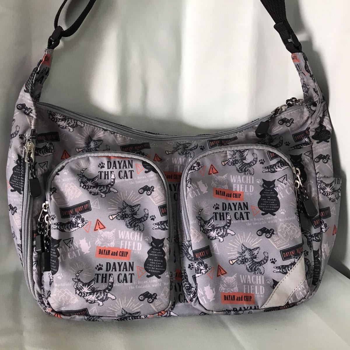 【やや傷や汚れあり】Wachifield/わちふぃーるど/TAGPOPOダヤン/3wayスクエア本革ショルダーバッグ/レトロ/クラシカル/大容 ...