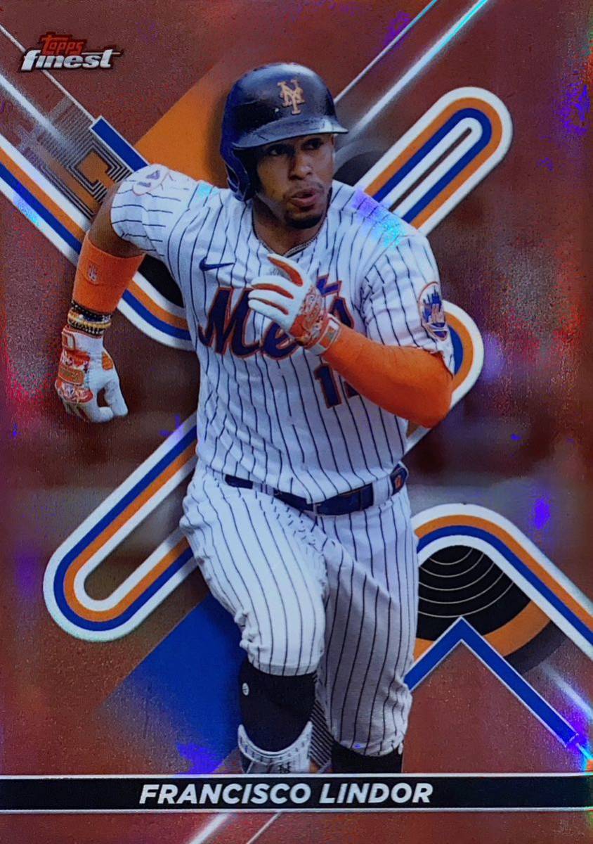 【目立った傷や汚れなし】2022 Topps Finest Baseball Francisco Lindor Copper /75の落札情報 ...