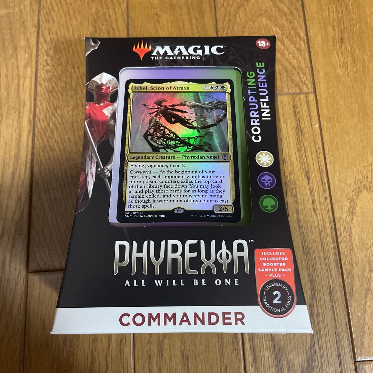 【未使用】【1円】【未開封】MTG マジック：ザ・ギャザリング ファイレクシア：完全なる統一統率者デッキ 英語版 「Corrupting ...