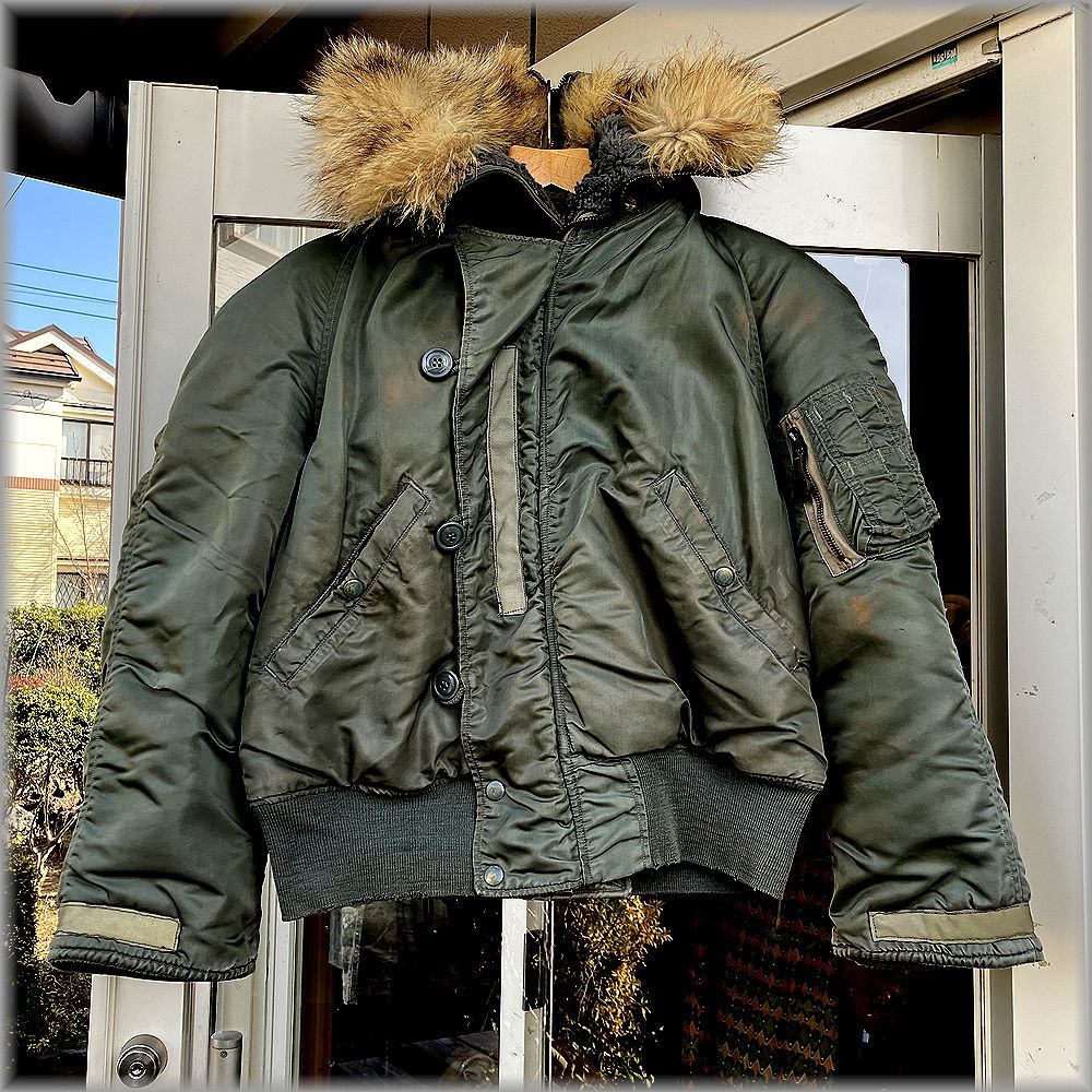 【やや傷や汚れあり】★米軍 USAF 60s 黒タグ N-2B フライトジャケット コヨーテファー M 袖リブ無し★検 ミリタリー 50s ma-1 n-3b エアフォース 古着の落札情報詳細 ...