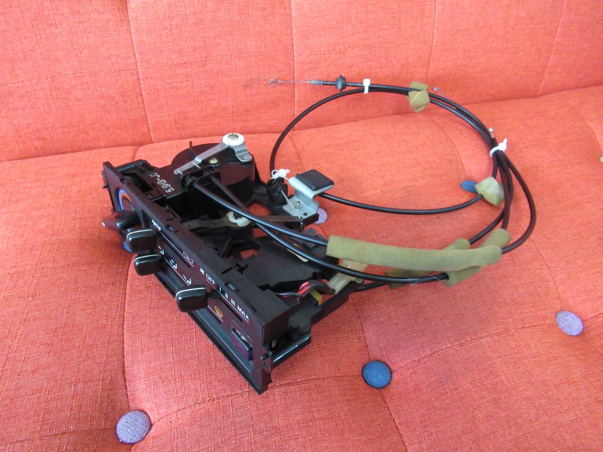【傷や汚れあり】deepsracing★ef2グランドシビック前期型ホンダ純正ヒーターコントロールユニット ケーブル付き★検 Ef1 Ef2