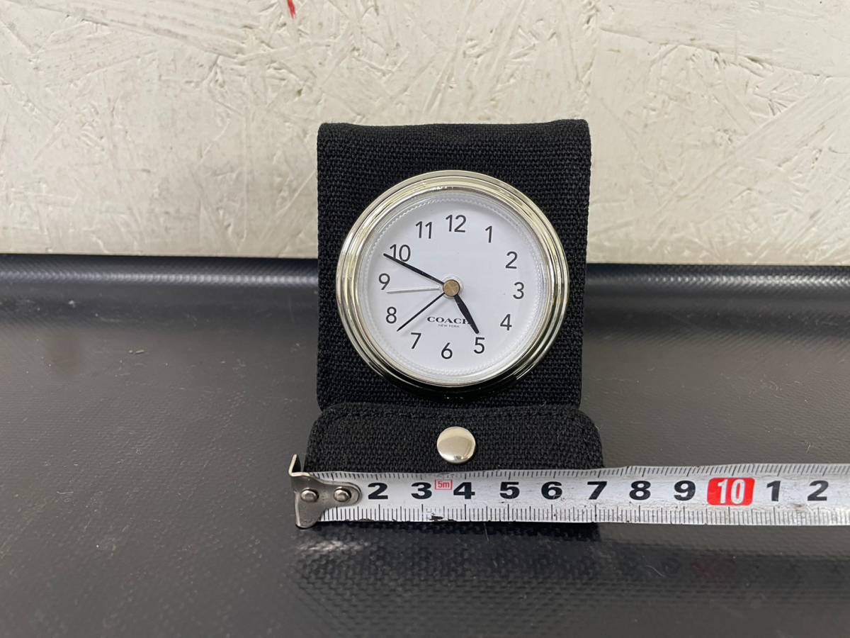 【全体的に状態が悪い】2-66 COACH コーチ 懐中時計 置時計 トラベルクロック BYM508A 動作未確認 現状品の落札情報詳細 ...