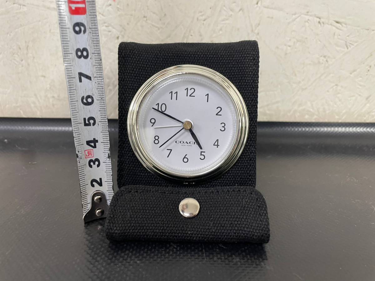 【全体的に状態が悪い】2-66 COACH コーチ 懐中時計 置時計 トラベルクロック BYM508A 動作未確認 現状品の落札情報詳細 ...