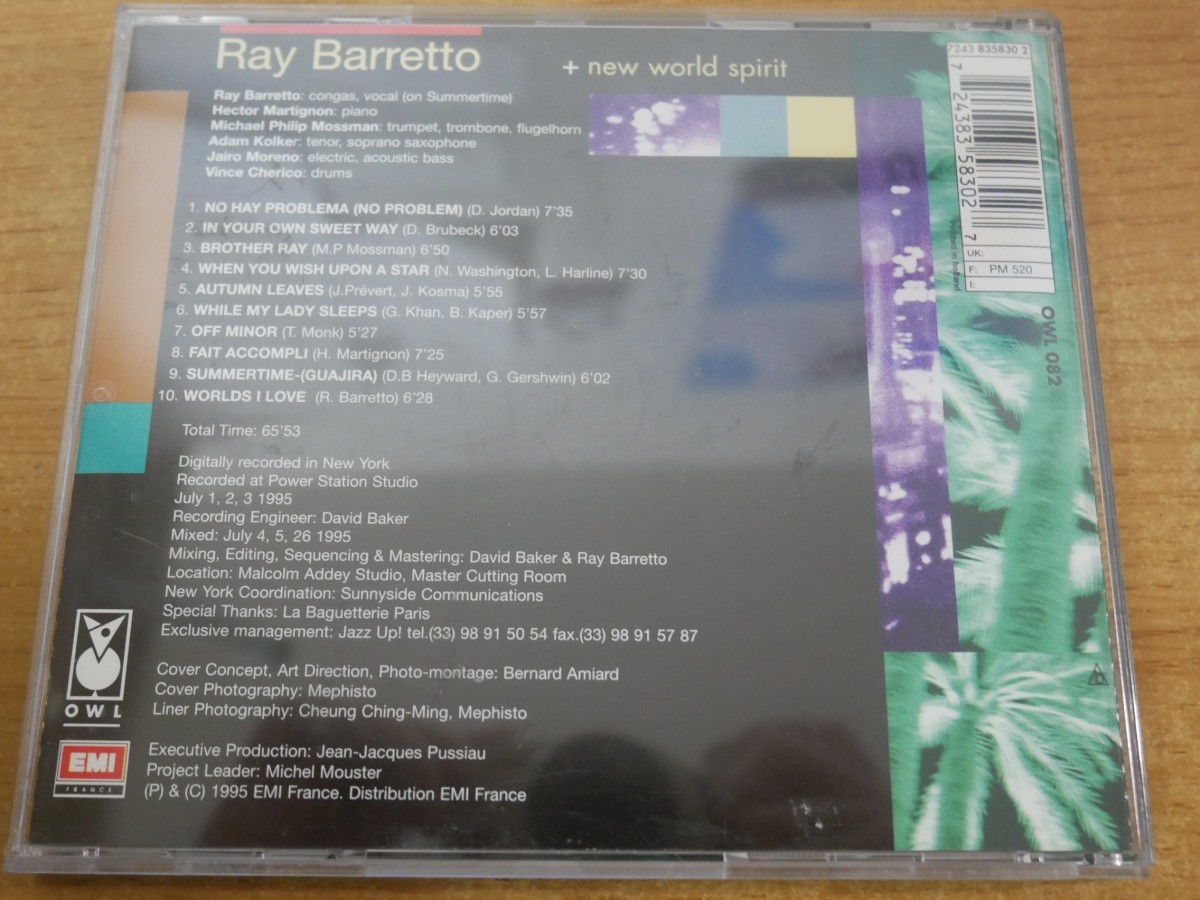 【やや傷や汚れあり】CDi-9480 レイ・バレットRay Barretto & New World Spirit / My ...