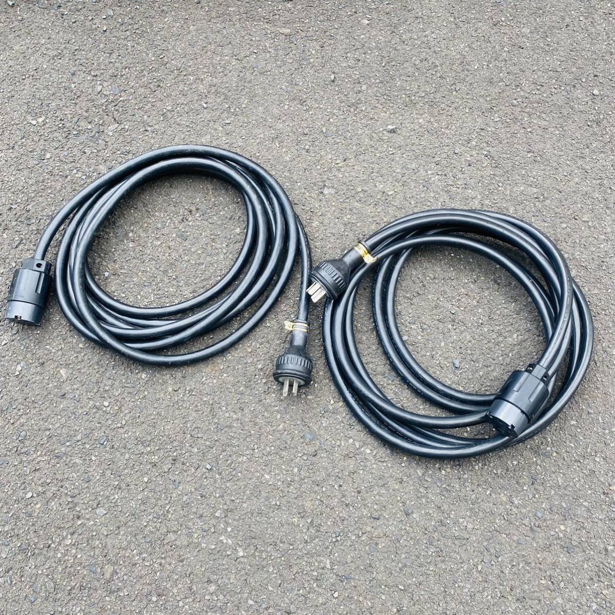 【傷や汚れあり】三相 200V 電源ケーブル 2本セット 約7m AMERICAN DENKI アメリカン電機 30A 600V National WF7420 20A 250V 現状品の落札 ...