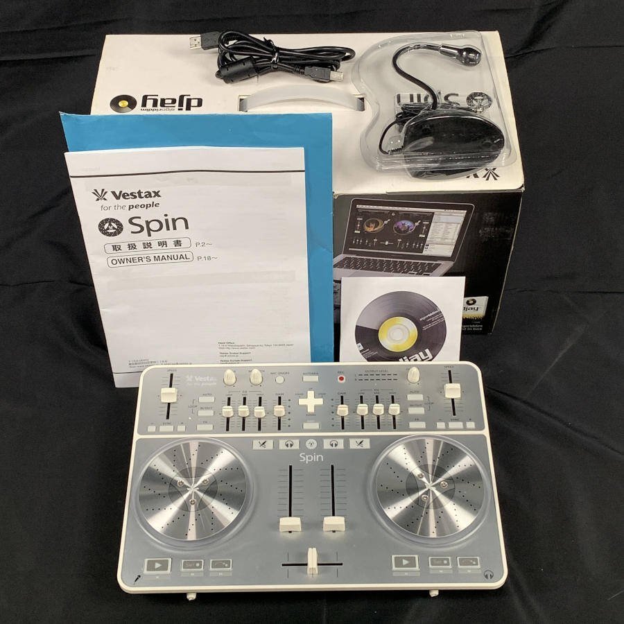 【傷や汚れあり】Vestax Spin ベスタクス DJコントローラー PCDJ スピン 取扱説明書/元箱/USBケーブル/マイク/CD-ROM付き★現状品の落札情報詳細 - ヤフオク落札価格 ...