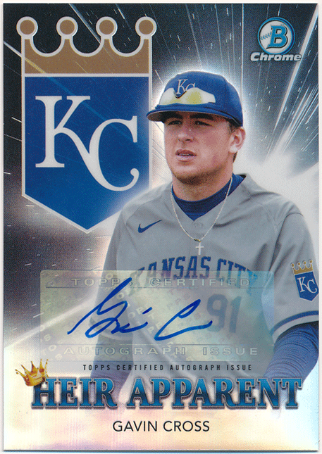 【やや傷や汚れあり】Gavin Cross 2022 Bowman Draft Baseball Heir Apparent ...