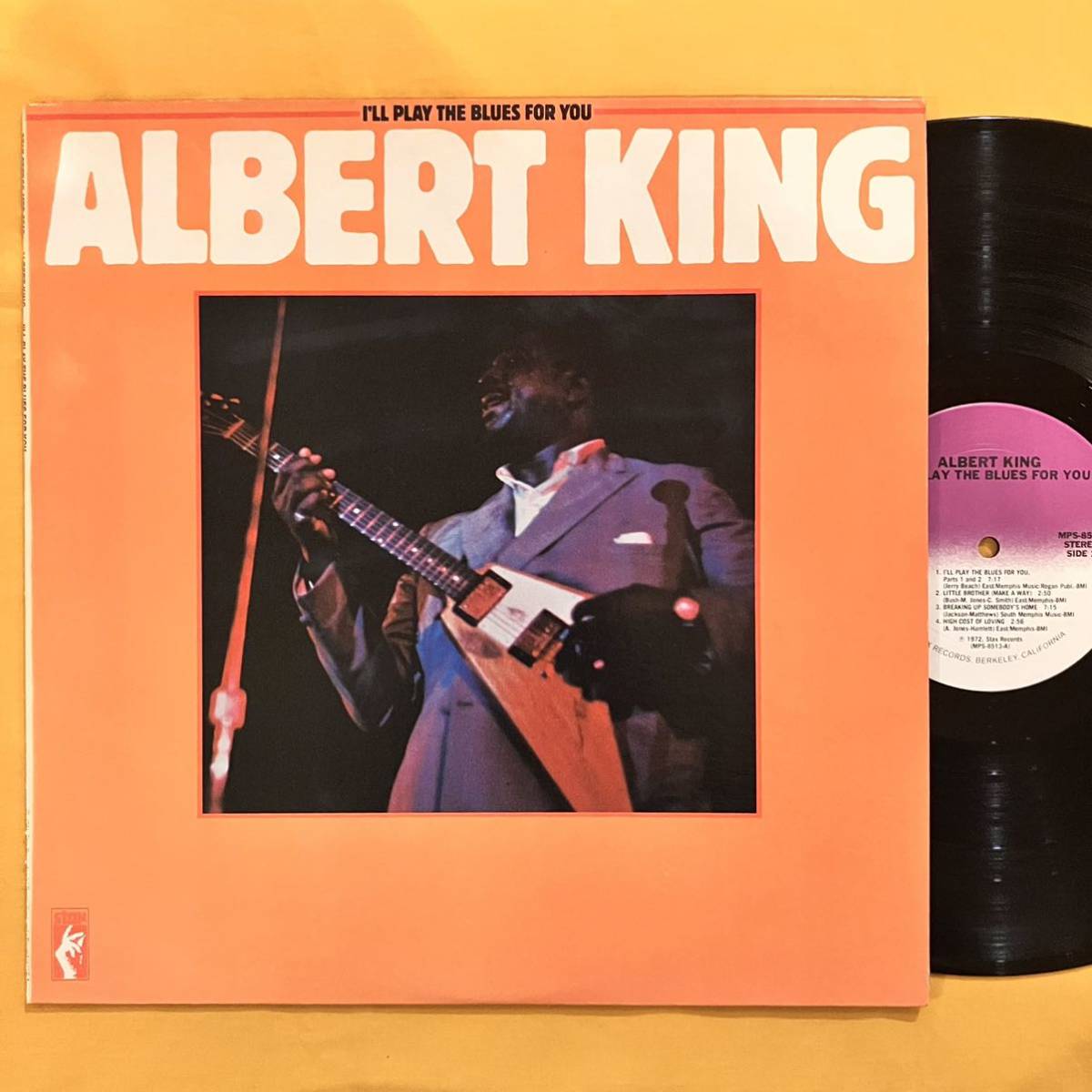 【目立った傷や汚れなし】02H US盤 アルバート・キング Albert King / I'll Play The Blues For You MPS-8513 ブルース LP レコード ...