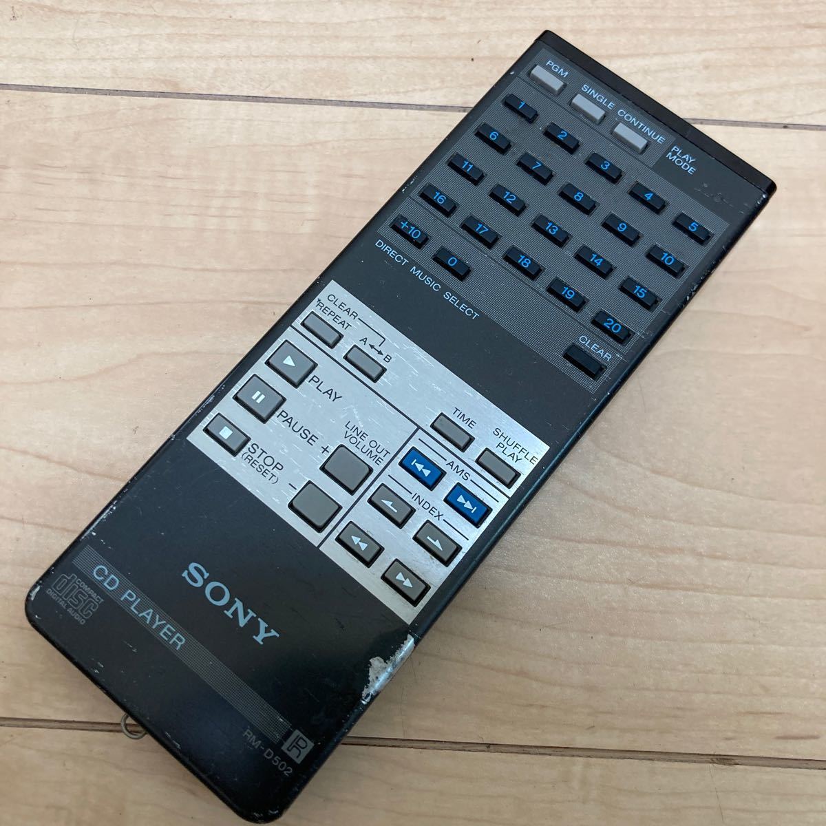 【やや傷や汚れあり】SONY ソニー CDプレーヤー リモコン RM-D502 CDP-553ESD/CDP-552ESD/CDP ...