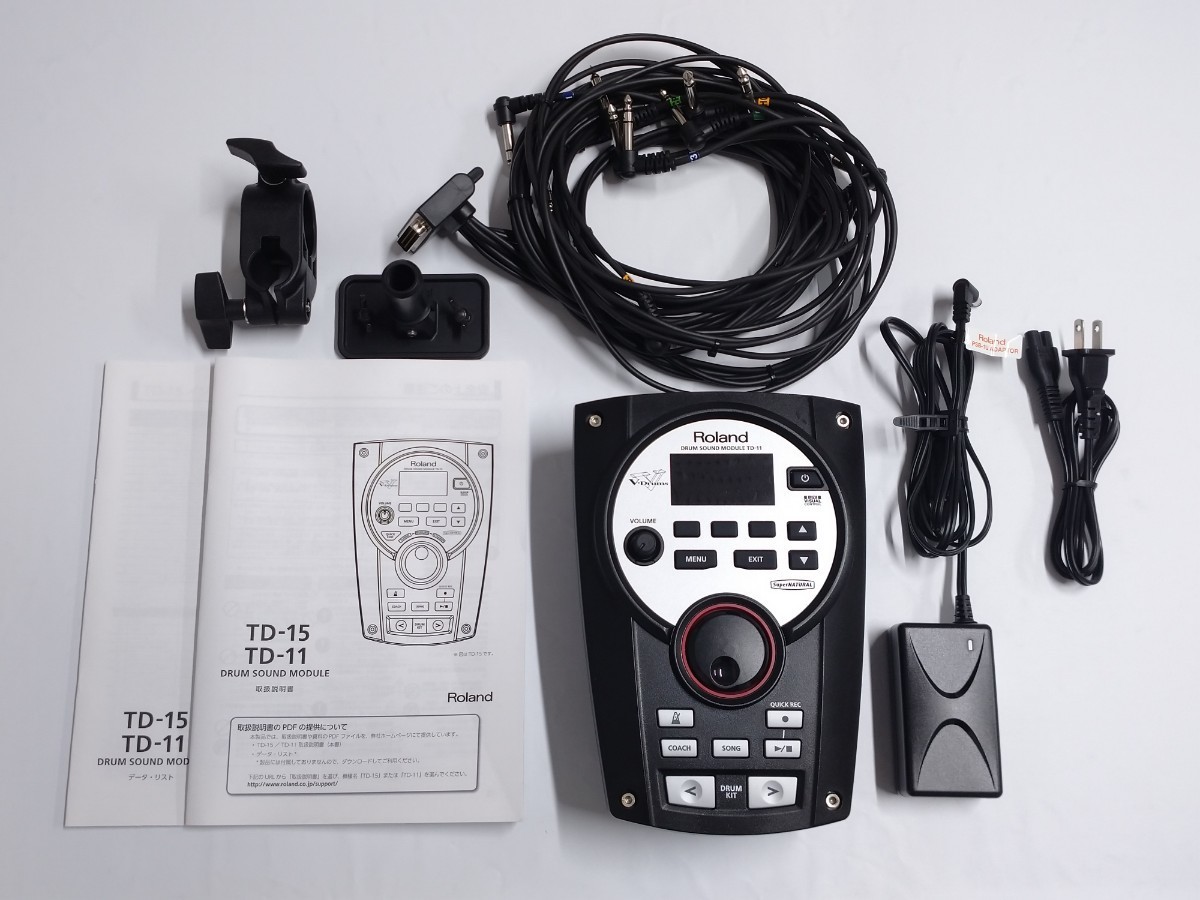 【やや傷や汚れあり】Roland TD-11 V-drums 音源モジュール ローランド Vドラム 取説 マウント用クランプ付 電子ドラム TD11 サウンドモジュールの落札情報詳細 ...
