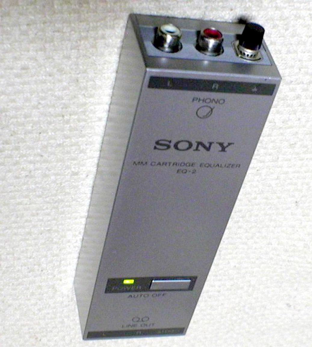 【目立った傷や汚れなし】SONY EQ-2 Battery Power MM-Phono Equalizer Amplifier 左右増幅出力 ...