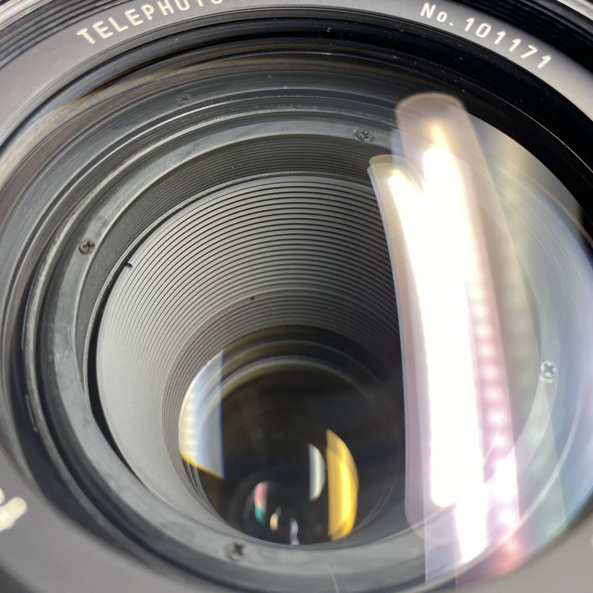 【やや傷や汚れあり】 B TEFNON TELEPHOT ZOOM LENS 1:5.6〜8 120〜600mm カメラレンズ ケース付属 ...