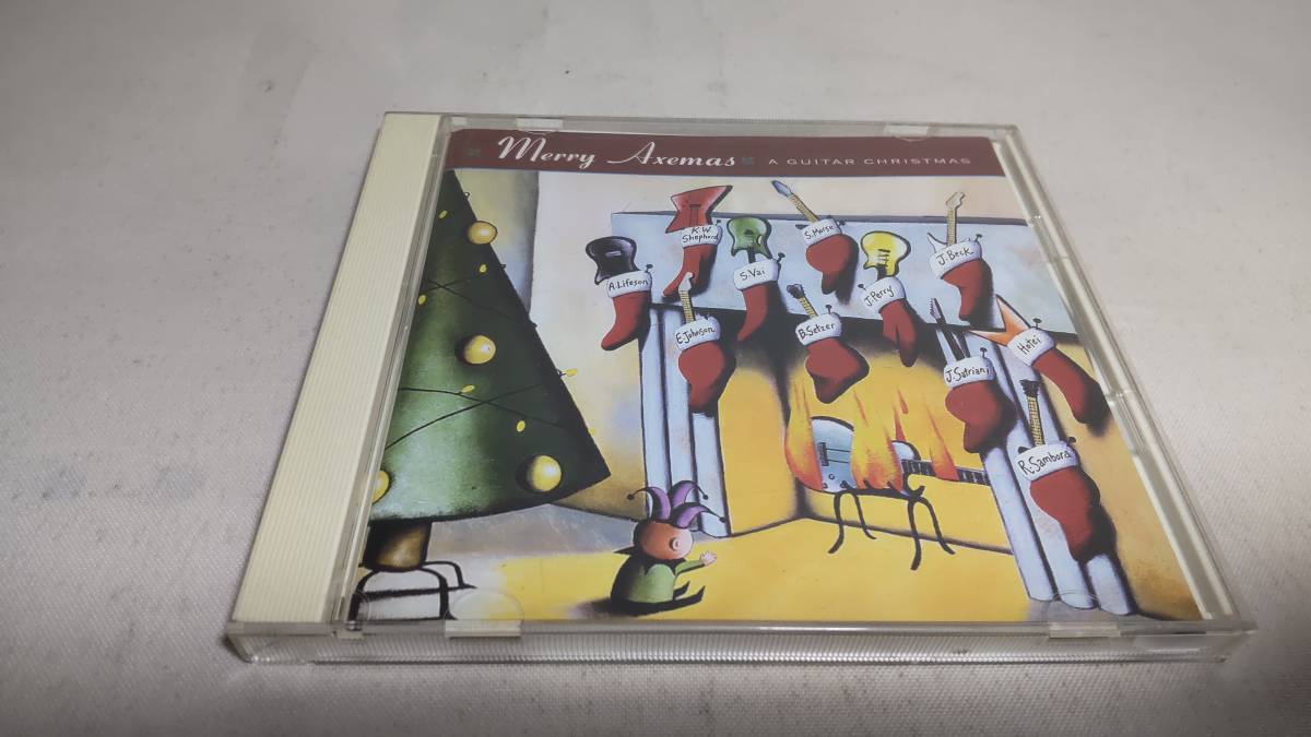 【やや傷や汚れあり】(5) Merry Axemas / A GUITAR CHRISTMAS 日本盤 ジャケ、日本語解説 経年の汚れありの ...