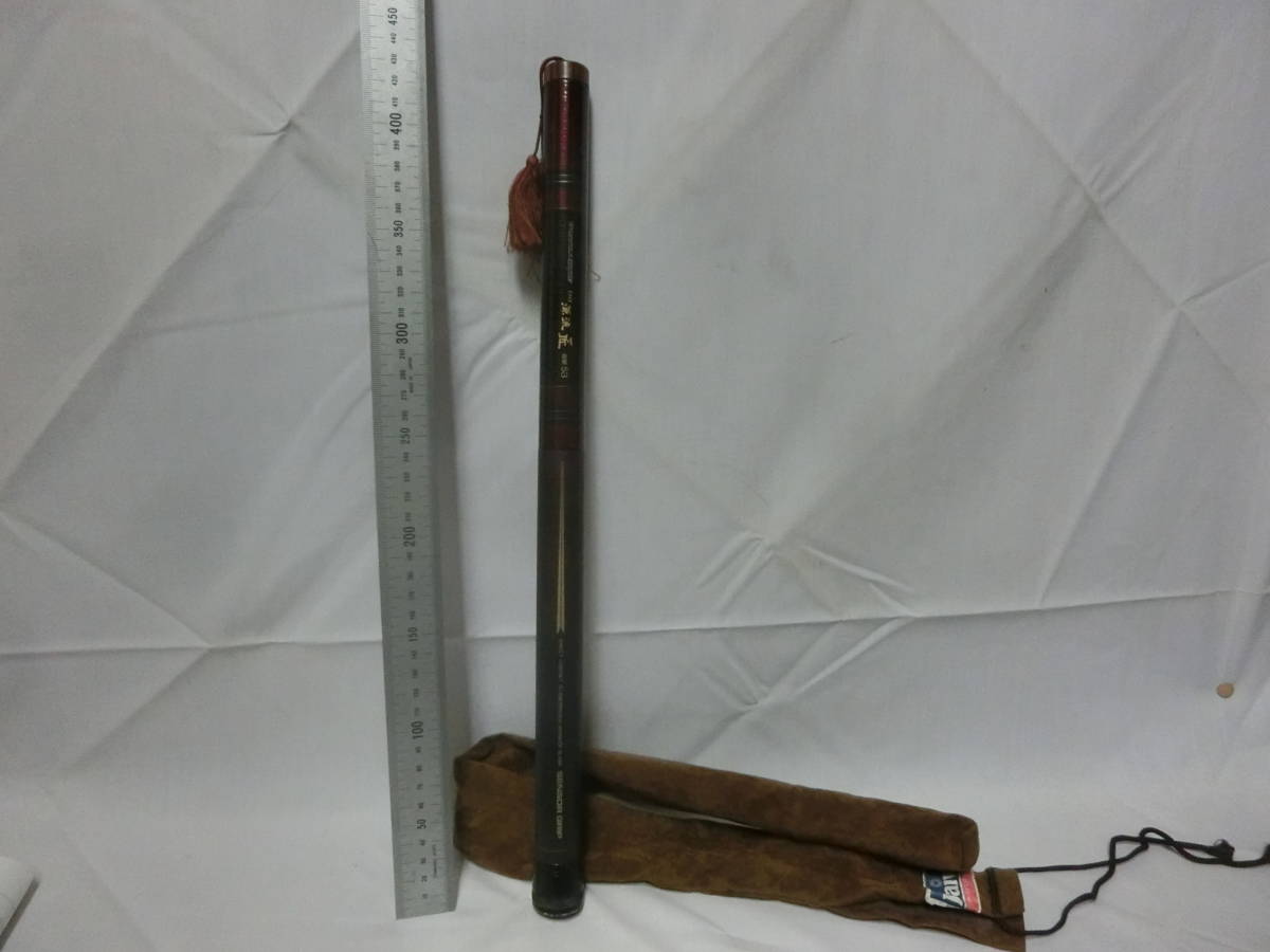【やや傷や汚れあり】保管品 釣竿 DAIWA AMORPHOUS WHISKER THE 源流 匠 超硬53 SENSOR GRIP 袋入 ...