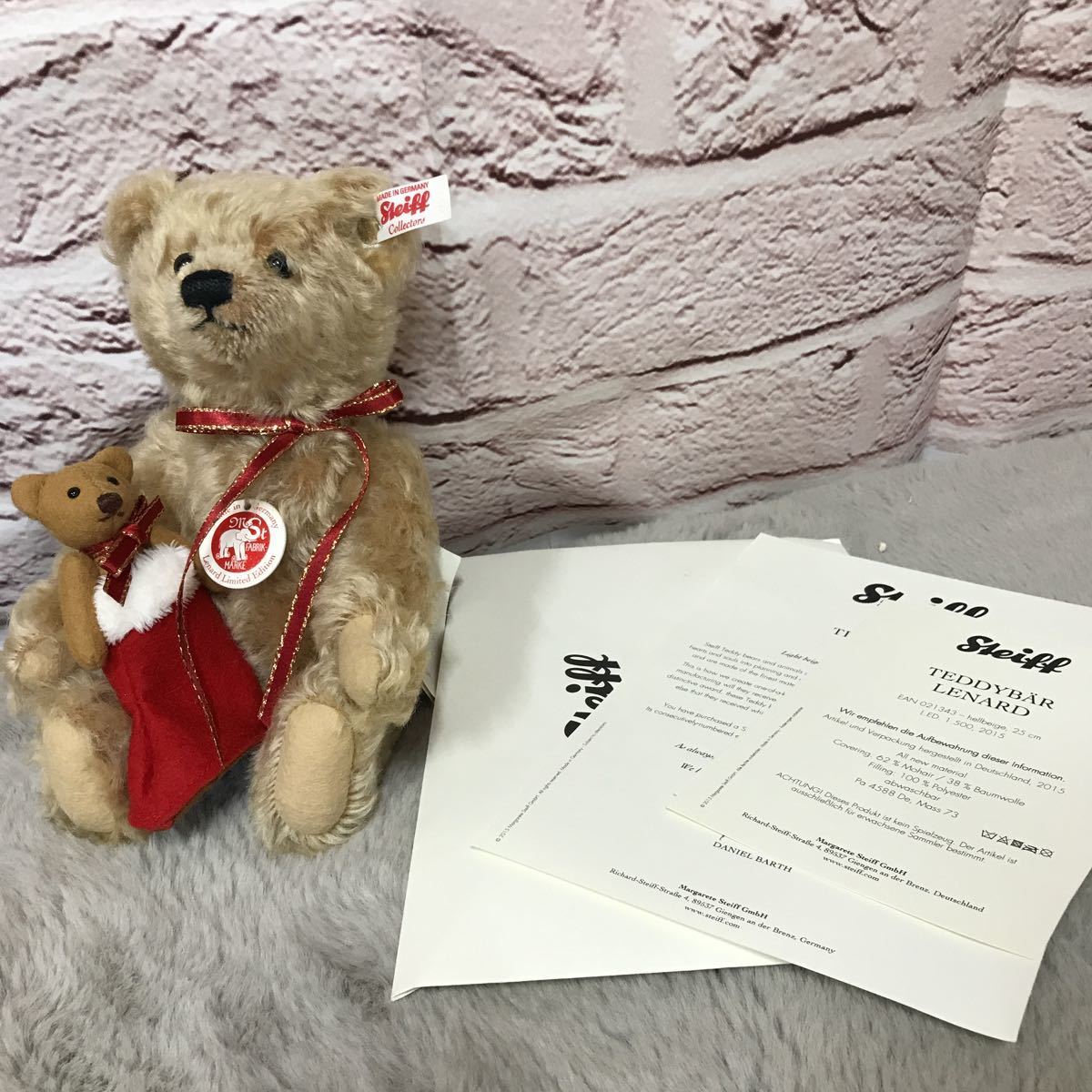 【未使用に近い】A04052 希少 1550体限定品 シュタイフ Steiff テディベア レナード Lenard ドイツ製 Germany 021343 2015年の落札情報詳細 ...