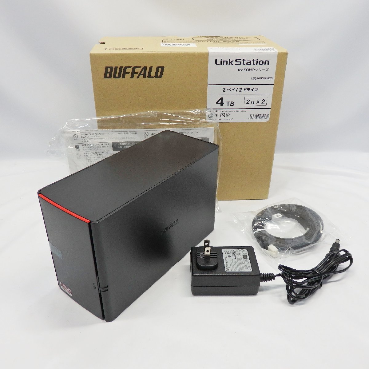 【傷や汚れあり】BUFFALO NAS LinkStation for SOHO LS520DN0402B 4TB ネットワークHDD【栃木出荷】の落札情報詳細 - ヤフオク落札価格検索 オークフリー