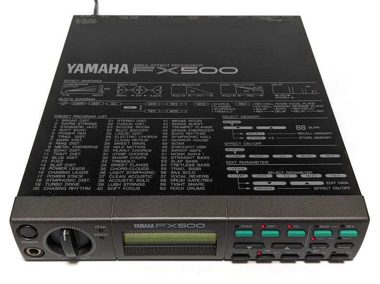 【やや傷や汚れあり】YAMAHA ヤマハ FX500 マルチエフェクター エフェクト プロセッサー SIMUL EFFECT ...