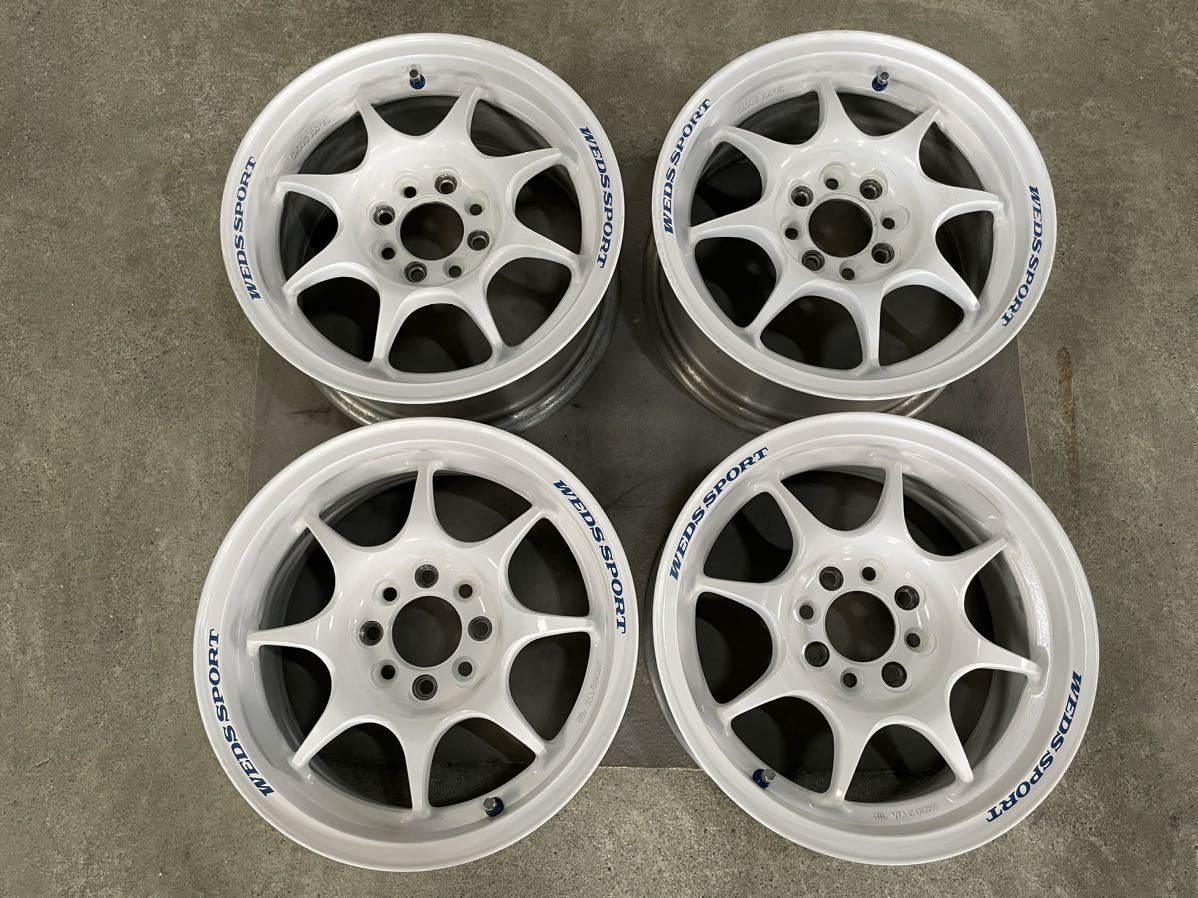 【やや傷や汚れあり】ウェッズスポーツ TC05 TC-05 美品 軽量 PCD100 4穴 6J 6.5J WEDS ロードスター TE37 ...