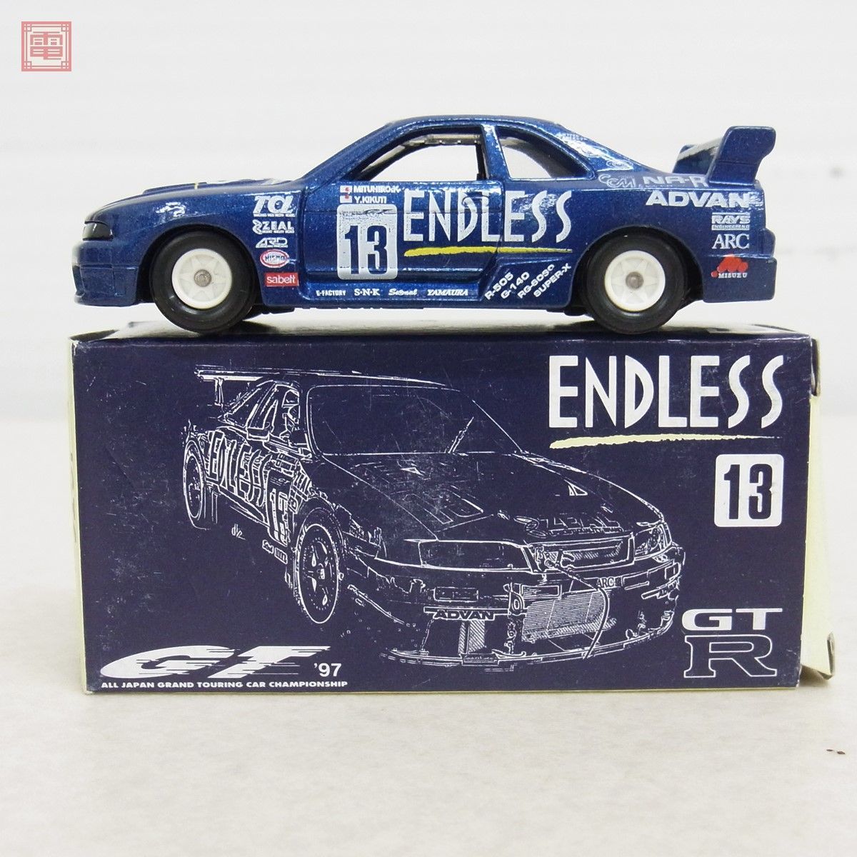 【未使用】ENDLESS ADVAN GT-R/エンドレス/日産スカイラインGT-R/BNR34/備品(サイドミラー付き)/Caat/チョロQ ...