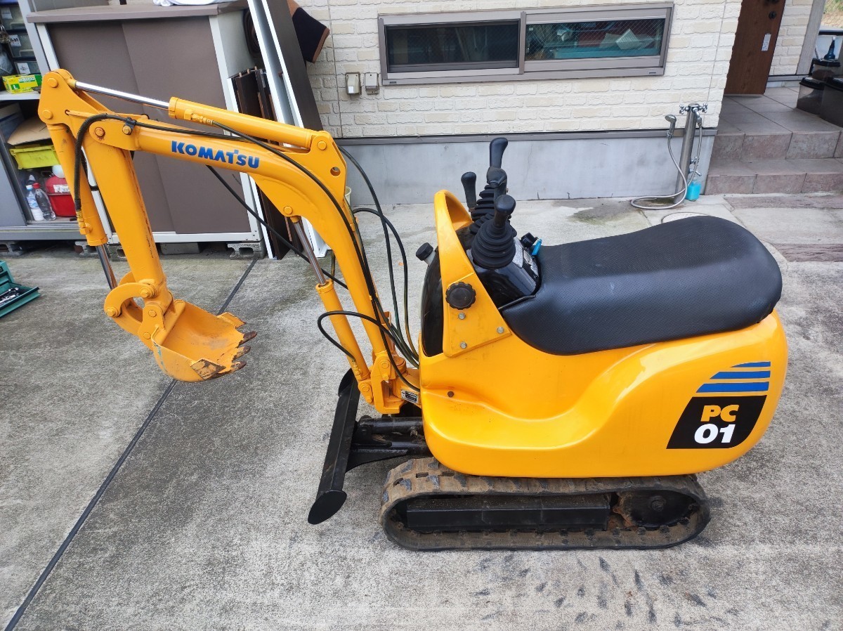 【傷や汚れあり】マイクロショベル ミニ ユンボ コマツ PC-01 神奈川県出品 直接引取限定の落札情報詳細 - ヤフオク落札価格検索 オークフリー