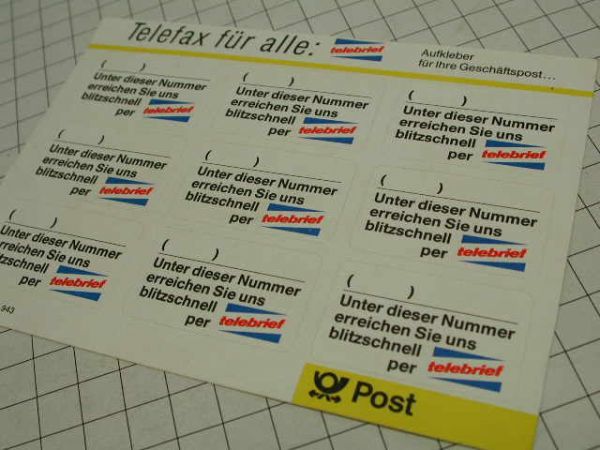 【やや傷や汚れあり】超希少!!コレクション大放出 S古いフランスのタックシール!!Deutsche Post AG telebrief ドイツ ...