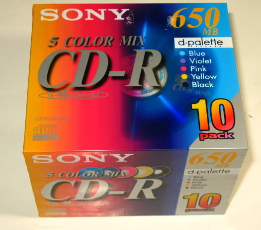 【未使用】ソニー SONY 10CDQ74EX CD-R 48倍速 データ用 650MB カラーミックス 1パック10枚入り 日本製 未使用の ...