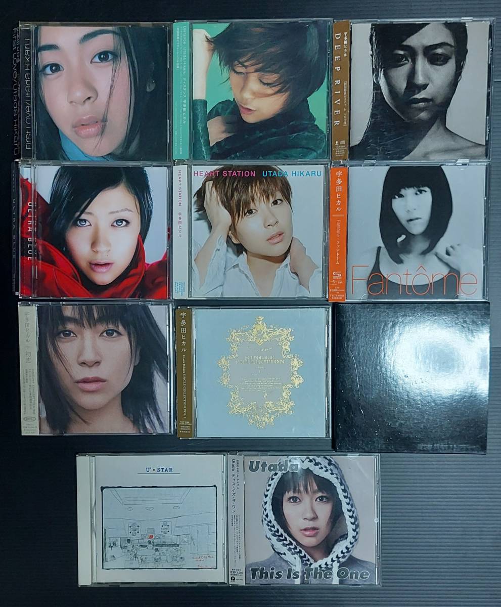 【傷や汚れあり】【11枚セット】宇多田ヒカル/First Love Distance DEEP RIVER ULTRA BLUE HEART STATION Fantome 初恋 SINGLE ...
