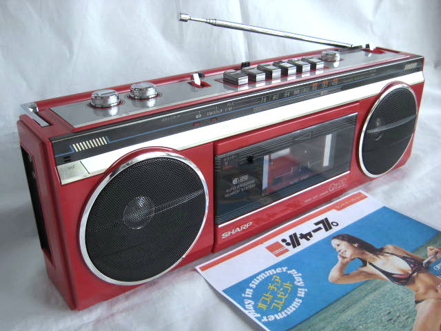 【目立った傷や汚れなし】SHARP シャープ QT22 動作品 ワイドFM/AM ステレオラジオカセット 昭和ラジカセ 赤 昭和ラジカセ 懐かしい インテリア レトロの落札情報詳細 ...