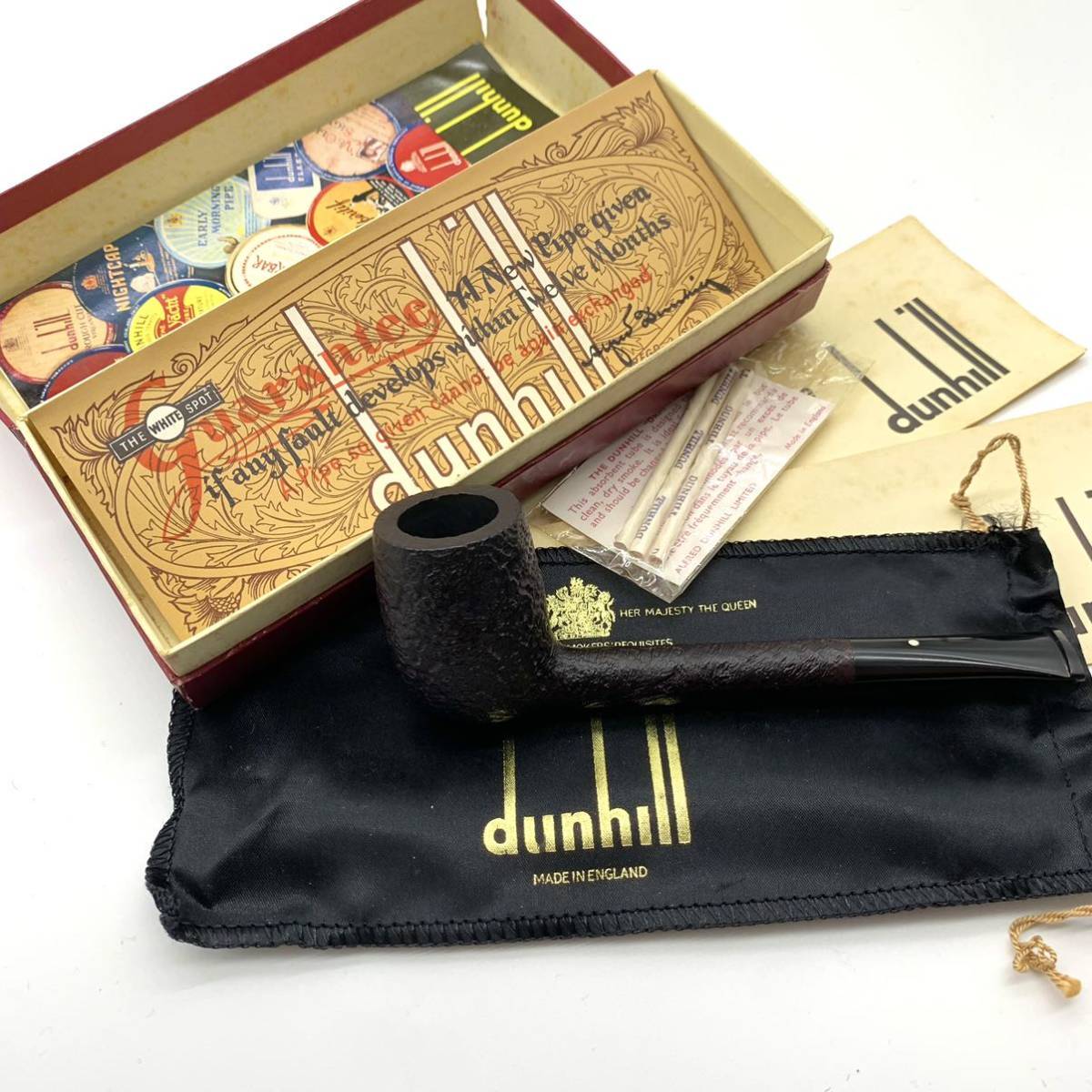 【未使用に近い】1円 未使用級 ダンヒル dunhill パイプ キセル SHELL BRIAR ENGLAD イングランド 喫煙具 タバコ 煙草 煙管 33 付属品完備 ヴィンテージの落札 ...