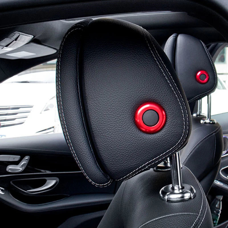 【未使用】デザイン性UP♪ ベンツ ヘッドレスト スイッチ カバー W205 S205 C180 C200 C220d C250 C300 C350e C450 C43 C63 Cクラス ...