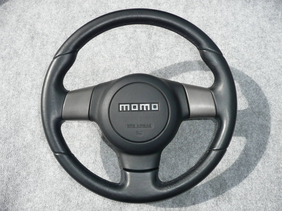 【やや傷や汚れあり】ダイハツ 純正 DOP momo レザー ステアリング エアバックカバー付 L375、L175、L575など ベゼル ガンメタ系の落札情報詳細 - ヤフオク落札価格検索 ...