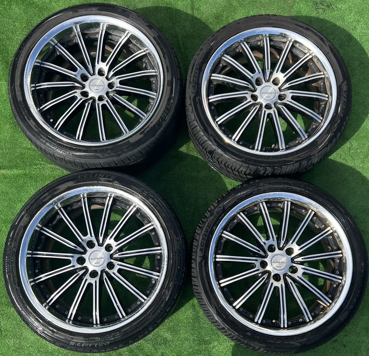 【傷や汚れあり】WORK VARIANZA 19インチ W4S タイヤホイールセット 245/40ZR19 275/35ZR19 19×9.5JJ 19×8.0JJ ＋40 PCD 114.3 ...