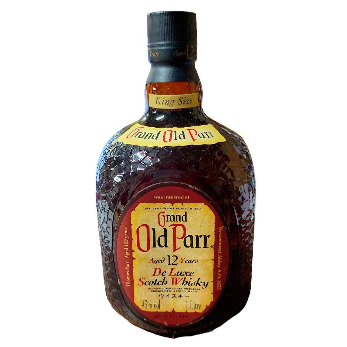 【未使用】 未開封品 Grand Old Parr De Luxe オールドパー 12年 スコッチ ウイスキー 1000ml 43％ 古酒 未開栓 V46802NLの落札情報詳細 - ヤフオク ...