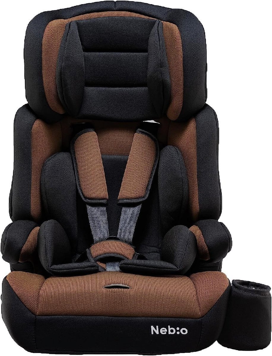 【未使用】未使用★ネビオ チャイルドシート ジュニアシート シートベルト固定 ポップピットF PoPPitF ブラウン 1歳～11歳頃 ...