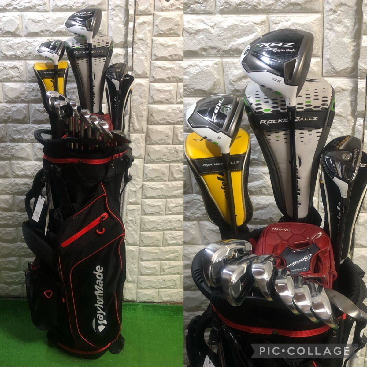 【傷や汚れあり】クラブセット初心者～中級者必見ウェッジ以外が全てテーラーメイドtaylormadeキャディーバッグは未使用新品ネームプレート付の落札情報詳細 ヤフオク落札価格 
