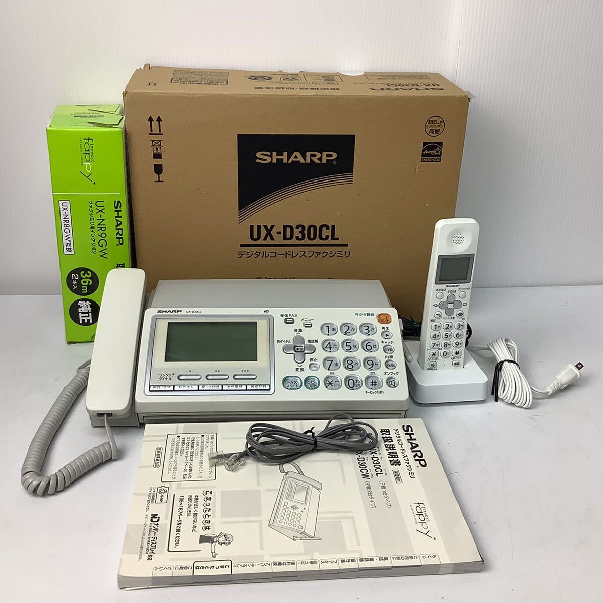 【傷や汚れあり】SHARP シャープ FAX電話機 デジタルコードレスファクシミリ UX-D30CL【Y1059】の落札情報詳細 - ヤフオク落札価格検索 オークフリー