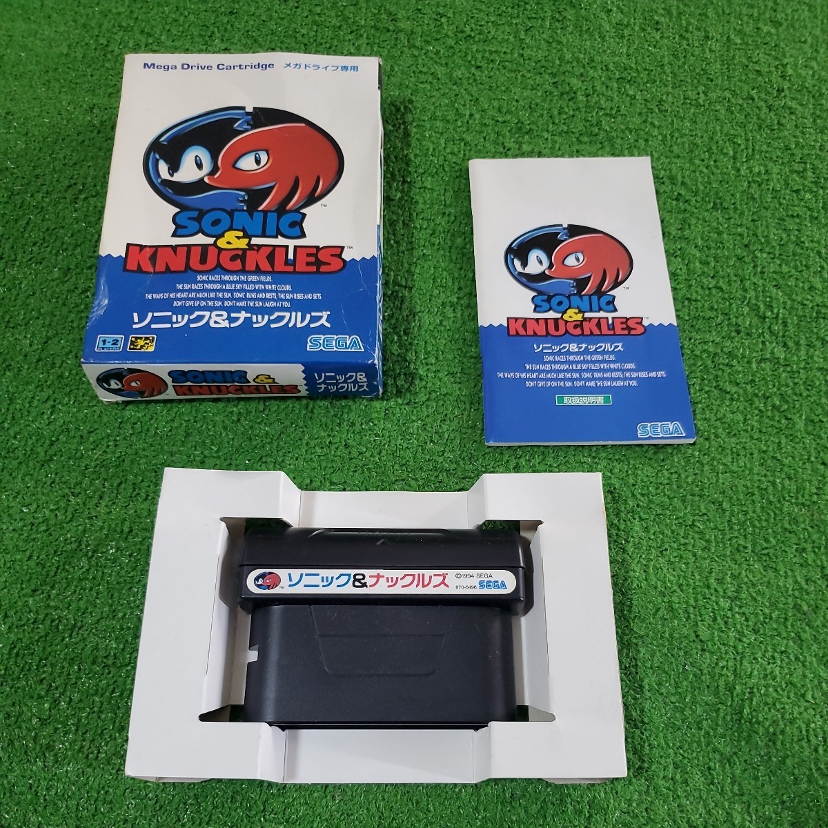 【やや傷や汚れあり】sega セガ Md Mega Drive メガドライブ ソフト カセット Sonicandknuckles ソニック