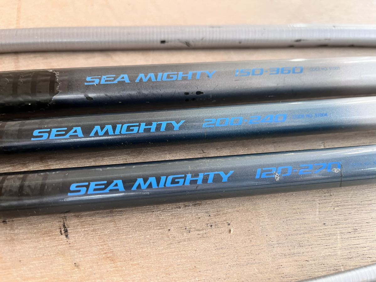 【やや傷や汚れあり】1円〜/SEA MIGHTY/シーマイティー/シマノ/120-270/200-240/150-360/3本まとめ/中古/ロッド/竿/インナーガイド/NFTの落札情報詳細 ...