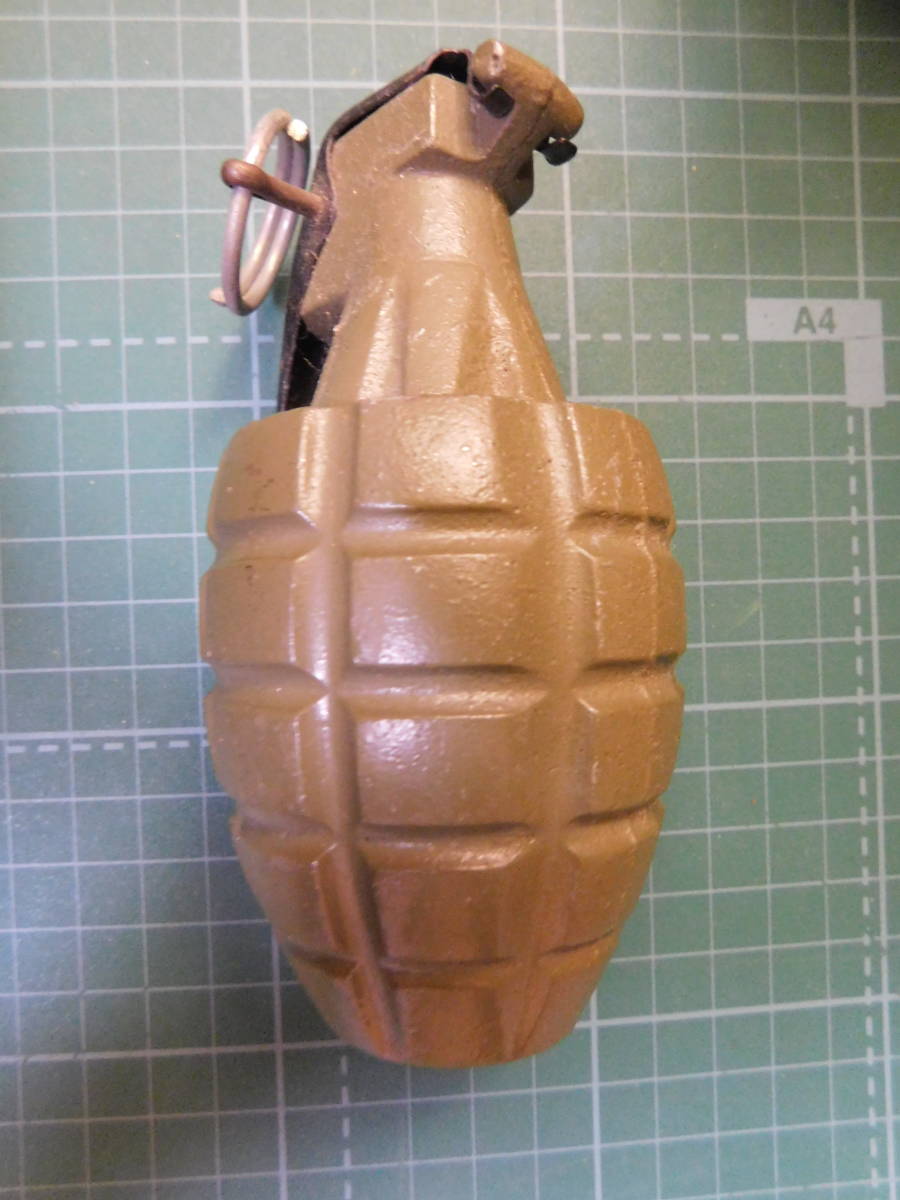 【傷や汚れあり】アメリカ軍「マークⅡ手榴弾」(Mark Ⅱ hand grenade)②／金属物ダミー／安全ピンは可動／第2次世界大戦時の主力手榴弾／パイナップルの落札情報詳細 - ヤフオク ...
