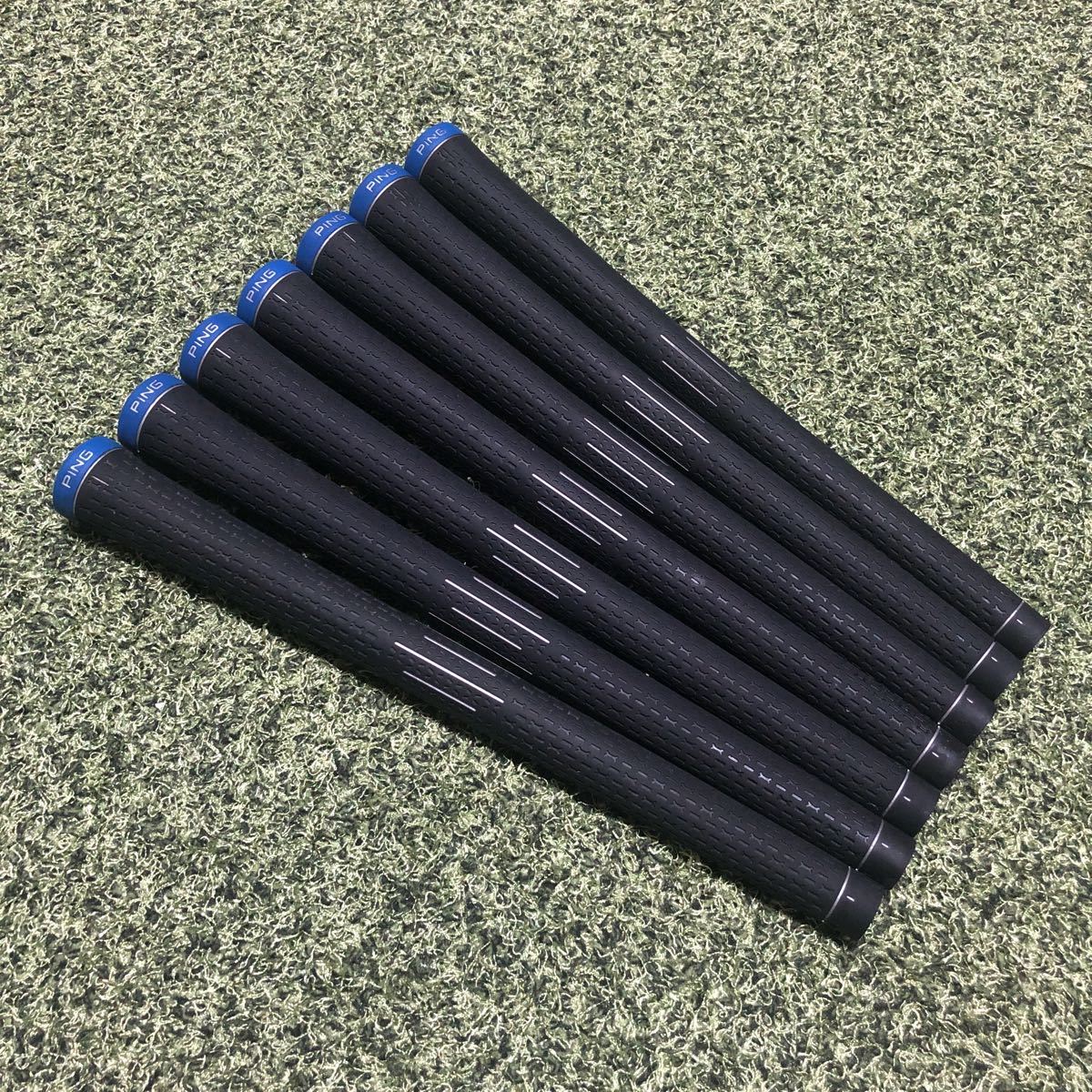 【目立った傷や汚れなし】処分⑤・100円～・★PING/ゴルフプライド リブグリップ PING J-5L Rib Grip 7本 バックライン ...