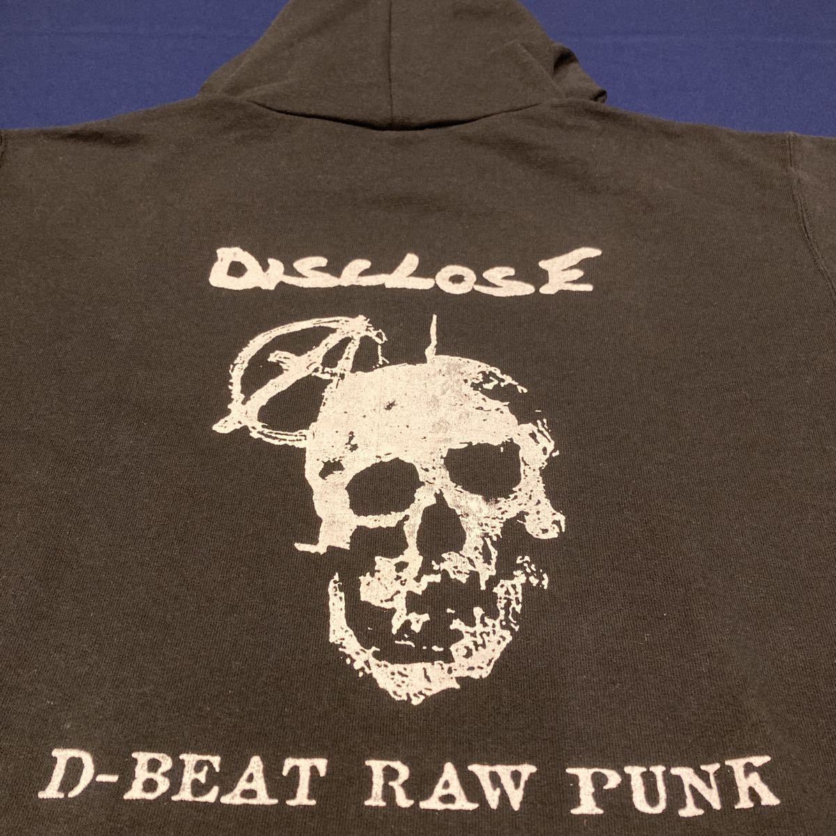 【傷や汚れあり】①DISCLOSE,スウェットパーカー ,D-BEAT,discharge,PUNK,HARD CORE,ジャパコア ...