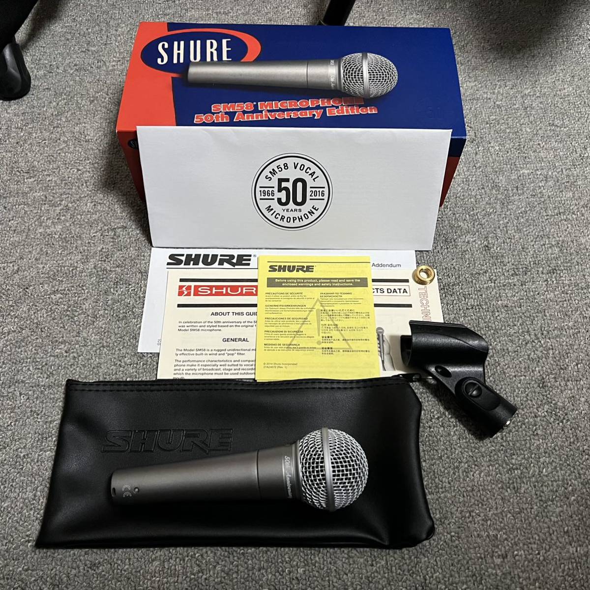 【目立った傷や汚れなし】SHURE/シュア SM57 SM58 Anniversary Limited Edition 75周年アニバーサリー ...
