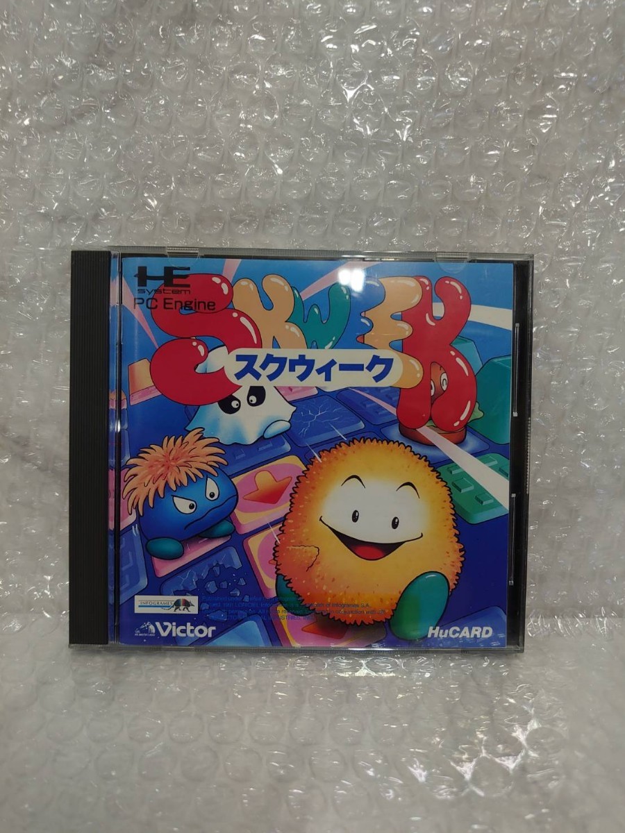【やや傷や汚れあり】PCE PC Engine PCエンジン HuCARD SKWEEK スクウィーク ソフト Victor ビクター音楽産業 ...