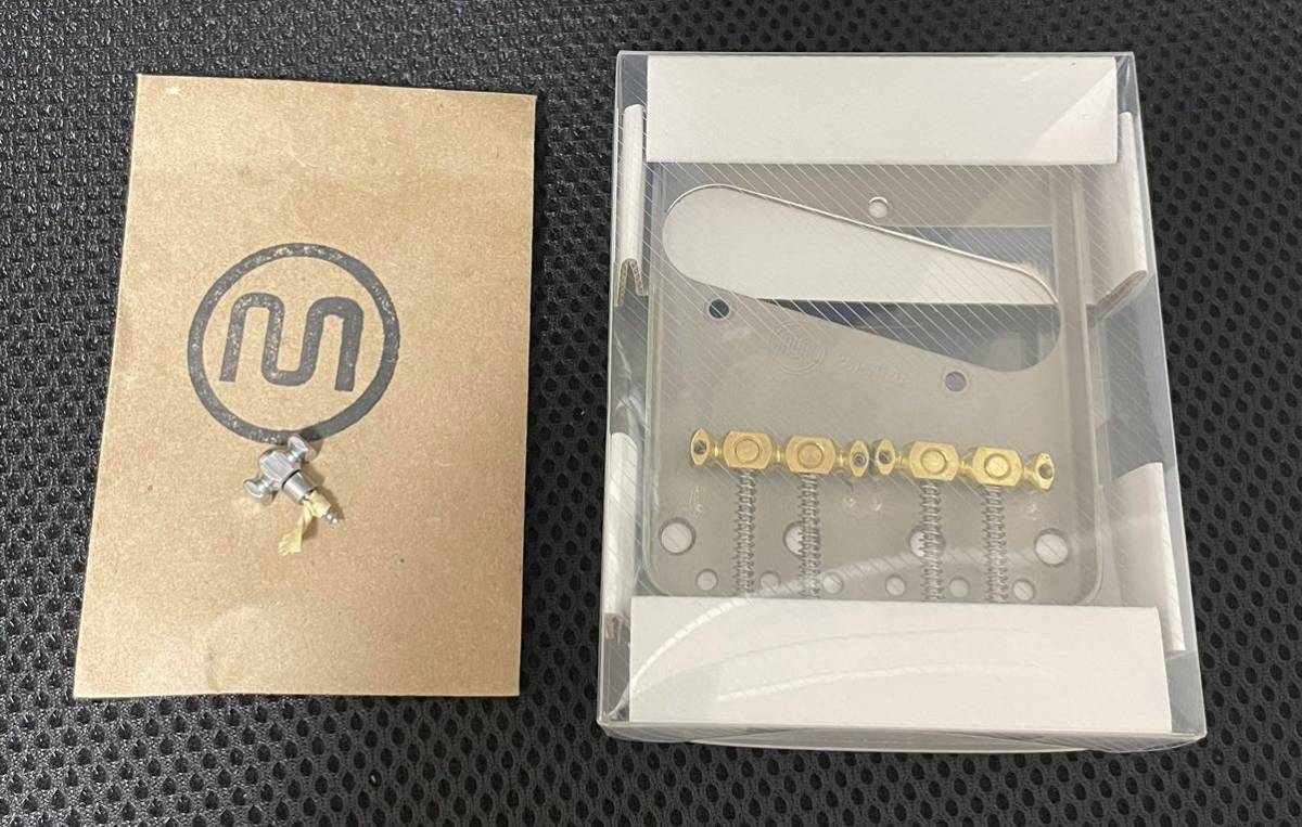 【目立った傷や汚れなし】【正規品】 Mastery Bridge M3.2 Tele top 4 screws / MST String Tree Fender フェンダー ...