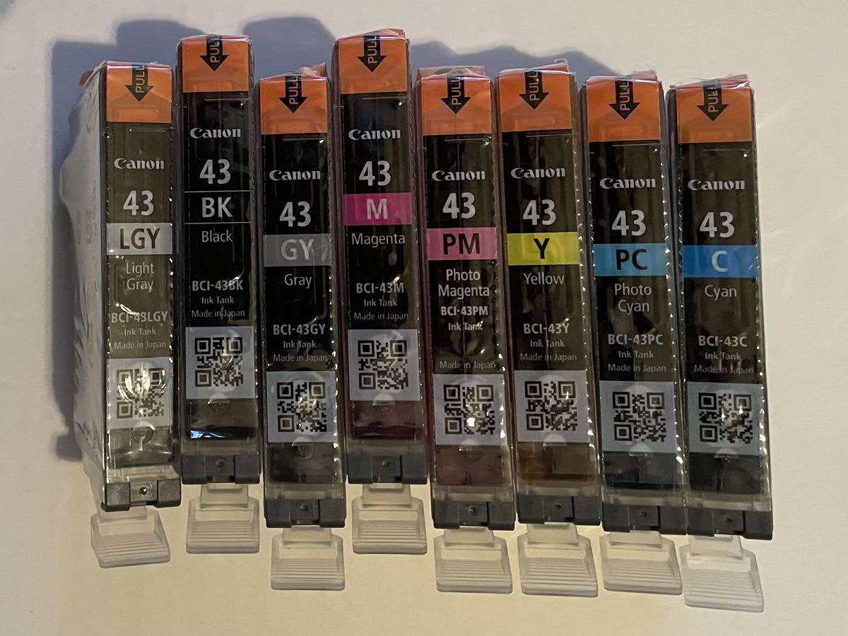 【未使用】Canon純正品インクカートリッジ/BCI-43(8色セット)の落札情報詳細 - ヤフオク落札価格検索 オークフリー
