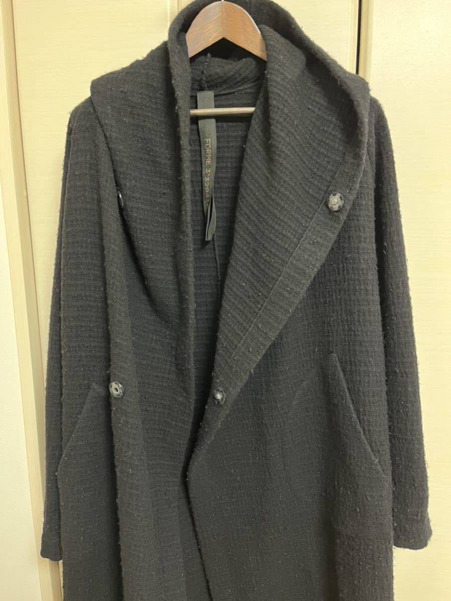 【目立った傷や汚れなし】forme d'expression Hooded Robe Coat フォルメ デ エクスプレッション GUIDI ...